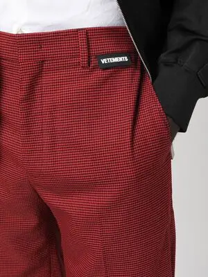 Vetements Houndstooth Tailored Shorts