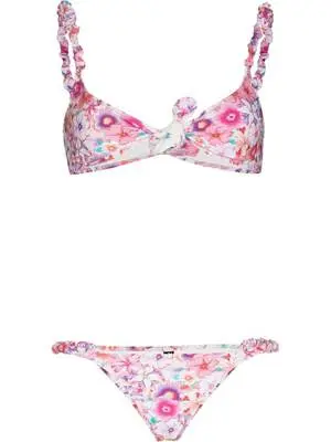REINA OLGA Luca Floral-print Bikini Set