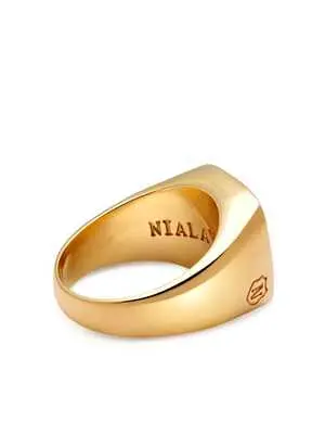 NIALAYA JEWELRY Lapis Lazuli Signet Ring - Gold