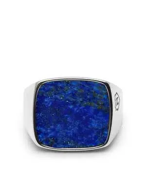 NIALAYA JEWELRY Lapis Lazuli Signet Ring - Silver