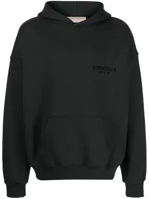 Fear Of God Logo-print Hoodie - Black