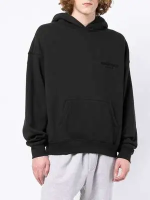 Fear Of God Logo-print Hoodie - Black