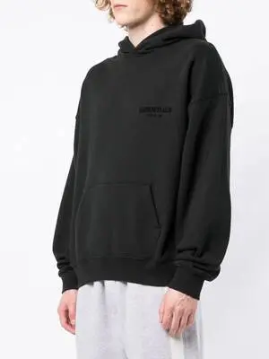 Fear Of God Logo-print Hoodie - Black