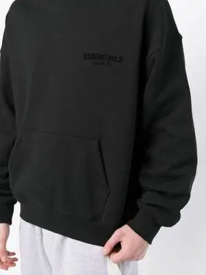 Fear Of God Logo-print Hoodie - Black