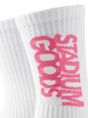 STADIUM GOODS Logo Sunlight Crew Socks - White