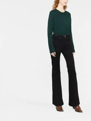 Pinko Love Birds-buckle Flared Trousers