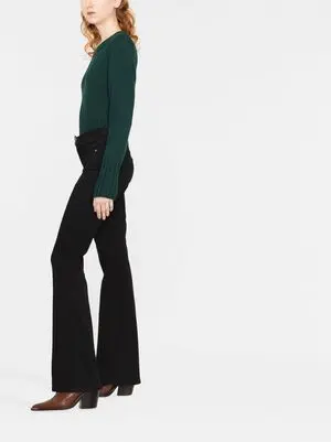Pinko Love Birds-buckle Flared Trousers