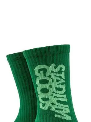 STADIUM GOODS Logo-print Crew Socks - Green