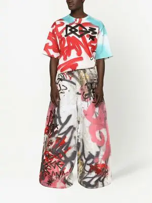 Dolce & Gabbana Graffiti-print Cotton T-shirt