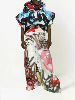 Dolce & Gabbana Graffiti-print Cotton T-shirt