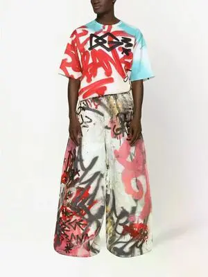 Dolce & Gabbana Graffiti-print Cotton T-shirt