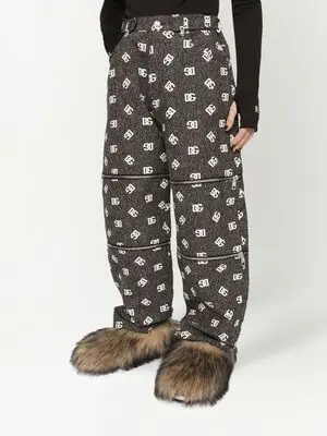 Dolce & Gabbana Wide-leg Logo Jeans