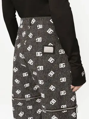 Dolce & Gabbana Wide-leg Logo Jeans