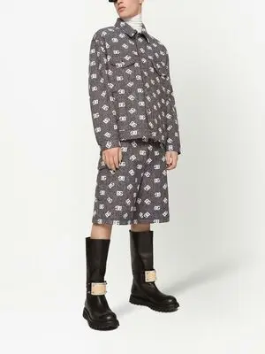 Dolce & Gabbana Logo-print Denim Cargo Shorts