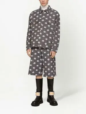 Dolce & Gabbana Logo-print Denim Cargo Shorts
