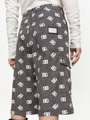Dolce & Gabbana Logo-print Denim Cargo Shorts