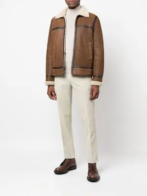 PT TORINO Straight-leg Chino Trousers - Neutrals