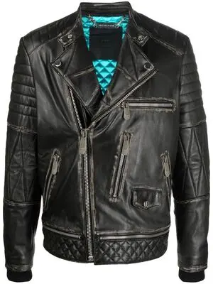 Philipp Plein Leather Jackets For Men