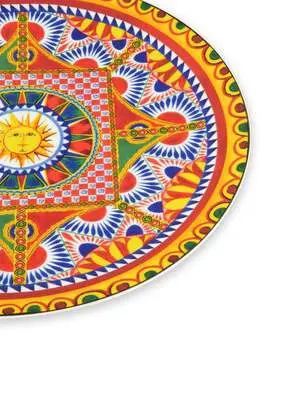 Dolce & Gabbana Carretto-print Porcelain Charger Plate