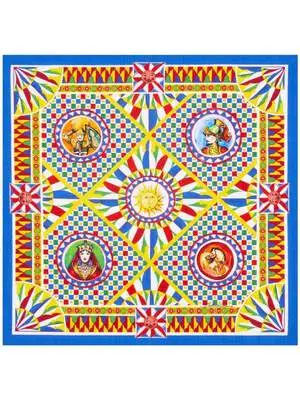 Dolce & Gabbana Set Of Two Linen Napkins - Blue