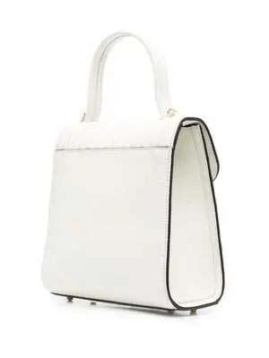 DELAGE Quilted Leather Tote Bag - White
