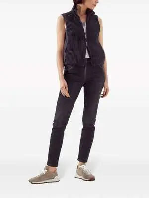 Brunello Cucinelli Reversible Padded Gilet - Black