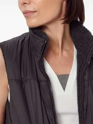 Brunello Cucinelli Reversible Padded Gilet - Black