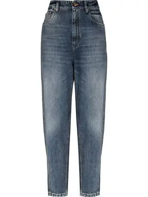 Brunello Cucinelli Mid-rise Tapered Jeans