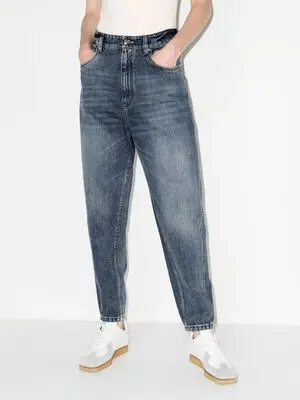 Brunello Cucinelli Mid-rise Tapered Jeans