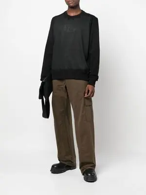 DIESEL® Logo-print Cotton Jumper