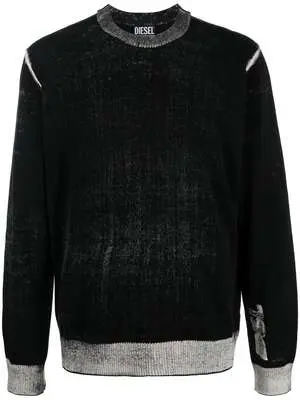 DIESEL® K-larence Faded-effect Jumper - Black