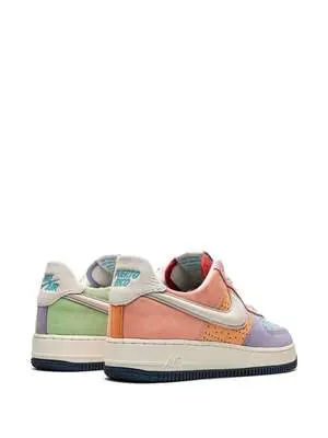 Nike Air Force 1 Low Puerto Rico Day Boricua Sneakers - Purple