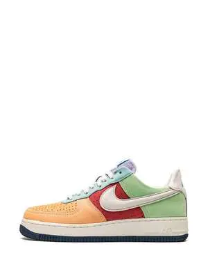 Nike Air Force 1 Low Puerto Rico Day Boricua Sneakers - Purple
