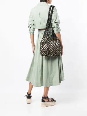 SENSI STUDIO Mesh Hobo Bag