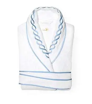 PRATESI Cotton Treccia Bathrobe - Blue