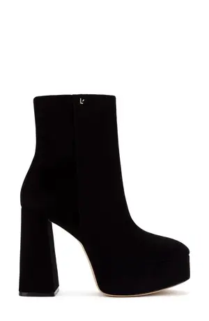 Larroude Dolly Platform Bootie - Black