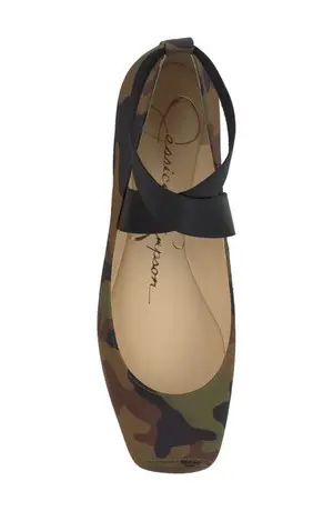 Jessica Simpson Mandalaye Leather Flat - Forrest Camo