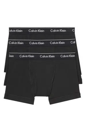 Calvin Klein Classics 3-pack Cotton Trunks - Black
