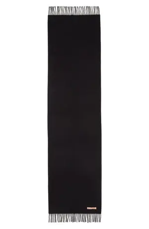 Acne Studios Fringe Wool Scarf - Black