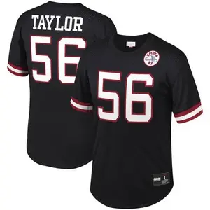 Mitchell & Ness Lawrence Taylor New York Giants Retired Player Name & Number Mesh Top - Black