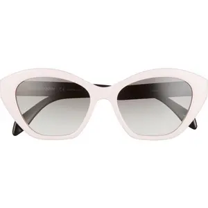 Alexander McQueen 54mm Cat Eye Sunglasses - Pink