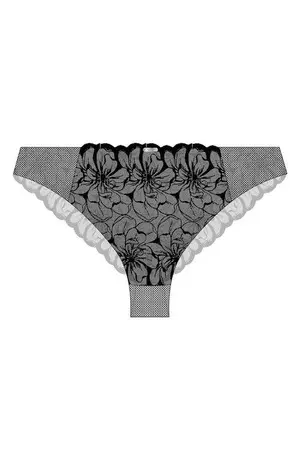 Chantelle Fleurs Thong - Black