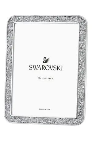 SWAROVSKI Minera Small Crystal Picture Frame - Silver Tone