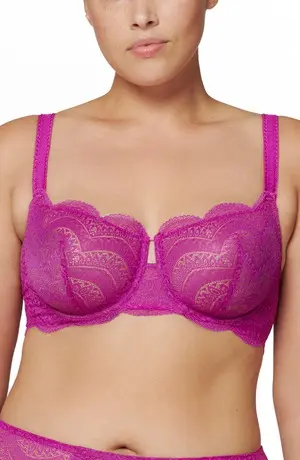 Simone Perele Karma Underwire Lace Demi Bra Bougainvillea