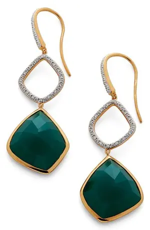 Monica Vinader Siren Drop Earrings - Gold