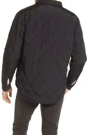 SCHOTT Quilted Down Shirt Jacket