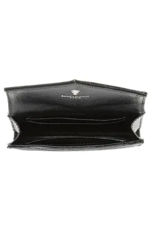 Saint Laurent Small Monogram Leather French Wallet