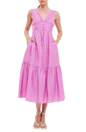 Endless Rose Bow Back Midi Dress