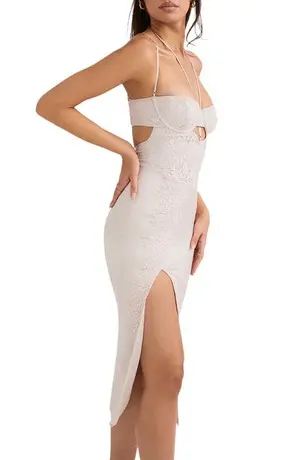 House Of Cb Georgia Lace Body-con Dress