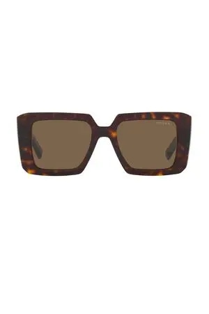 Prada Square Sunglasses - Tortoise